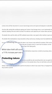 —Credential Guard in Windows enforced by policies in Intune —Token Protection in Microsoft Entra —Token theft detections in Microsoft Sentinel & Defender XDR How to defend against token theft attacks. https://youtu.be/gPcNlm0CyOw Prevent attackers from stealing your identity and data by protecting your tokens. In single sign-on systems like SAML and OAUTH, tokens are how services know who you are and what you can do. When you sign in to your machine with your Microsoft Entra ID account, you are 