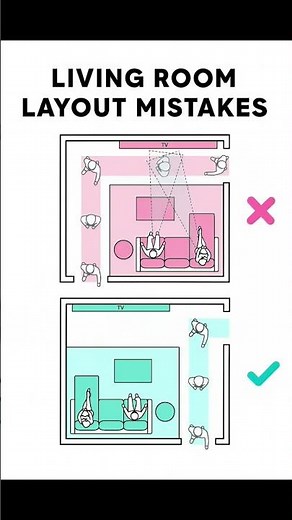 Living Room Layout Mistakes | Basic Knowledge for Civil Engineering | #Shorts #Building