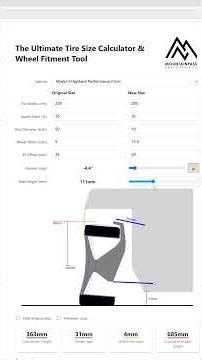 Ultimate Tesla Wheel & Tire Fitment Calculator