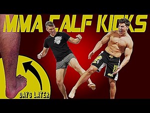 CALF KICKED by UFC Fighter Stephen Wonderboy Thompson *ULTRA PAINFUL* | Bodybuilder VS MMA Challenge