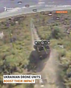 439K views · 8.2K reactions | Remotely piloting fast, light FPV (or First-Person View) drones, a Ukrainian aerial attack unit has become adept at chasing down Russian targets. RFE/RL's Maryan Kushnir travels to the front with the operators who are hunting down enemy targets with increasing accuracy. | Radio Free Europe/Radio Liberty | Facebook