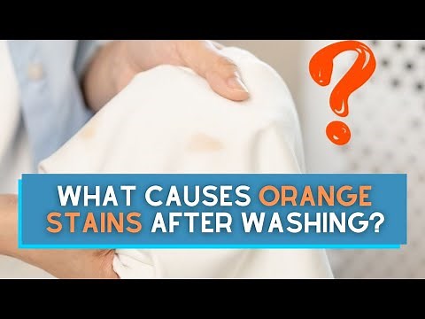 What Causes Orange Stains On Clothes After Washing?