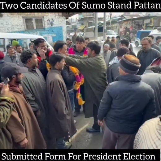 Two Candidates Of Sumo Stand Pattan Fayaz Ah Sofi And Nazir Ah Gojree Submitted Forms For President Election. | Journalist Bhat Zahid