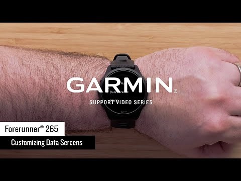 Garmin Support | Forerunner® 265 Series | Customizing Data Fields