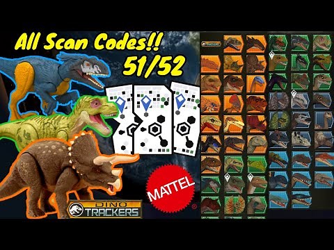 All Jurassic World Dino Trackers 2023 Facts App Scan Codes!! (51/52)