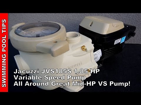 Jacuzzi JVS185S 1.85 THP VS Pump is Great for Most Pools: Dual Voltage and Automation Ready!