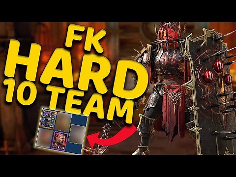 100% SUCCESS Fire Knight HARD 10 Team | Complete Guide | Raid: Shadow Legends