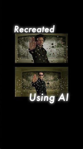 Matrix bullets stopping scene recreated