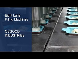 Eight lane Filling machine for Dunkaroos by Osgood Industries! Made in the USA, Snack Pack Filling