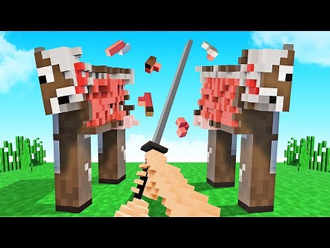 DESTROYING Minecraft With Real Life Physics! (Teardown)