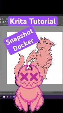 Krita tutorial: Snapshot Docker