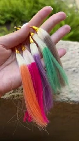 Hair Swatches for Testing Color - 30 Pcs Hair Swatches 100% Remy Human Hair Color Rings Swatches Testing Color Samples for Salon (8 Inch,Light Blonde)