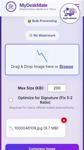 jpg convert into 50 kb | 5 mb image ko 50 kb me kaise convert kare | #shorts