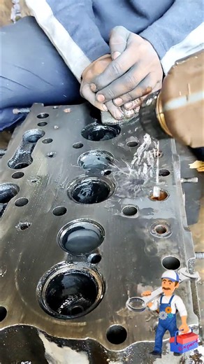 how to engine head resurfacing #shorts #engine #mechanic #mechanical #short #viralshorts #viral