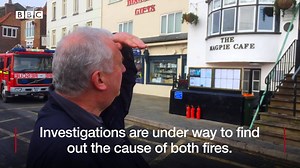 The Magpie Cafe in Whitby suffered two fires in 24 hours, thankfully no one was injured but there has been significant damage. Thanks to Kevin Dove for the photos. | BBC Tees