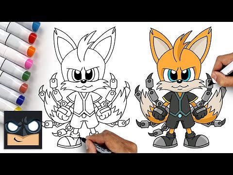 How To Draw Tails Nine | Sonic Prime