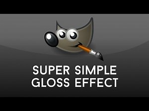Create a Gloss Effect on any Shape in GIMP