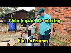 BEEKEEPING - RECYCLING Old Plastic FRAMES - Cleaning and Re-waxing