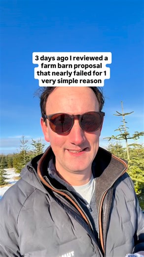🤨 I really wish someone had explained this before farmers build their next barn. 3 days ago I reviewed a barn proposal that nearly failed for one simple reason. On paper, it was a solid working farm. The need was genuine. The kit was modern. The business was growing. But the way the barn was justified almost sank the whole application. Too many barn projects focus on the building itself rather than the operational story behind it. Planning is not just asking what you want to build. It is asking