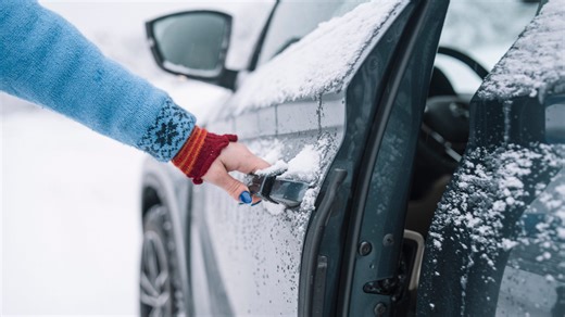How to get a frozen car door open when temperatures plunge