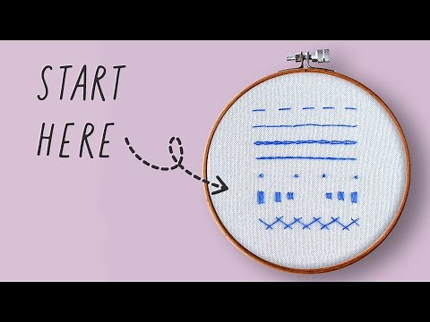10 Easy Embroidery Stitches for Beginners!