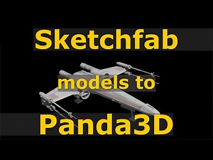 Sketchfab models to Panda3D - X-Wing