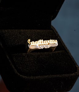 3d Custom Name Ring, Nameplate Signet Ring, Frame Name Ring, Heart Cut Name Ring, 3d Scrip Name Ring, 14k Gold Personalized Name Plate Ring - Etsy