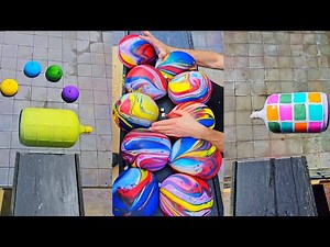 Breaking Glass Bottle - 25 | Crushing crunchy & soft things | Bottle throwing down stairs