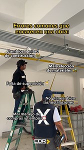 59K views · 332 reactions | Evita estos errores  #CDR #constructora #albañil #Construcción #obra #diseño | Constructora CDR | Facebook