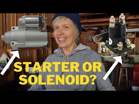 Diagnosing a starter and solenoid on a zero turn mower