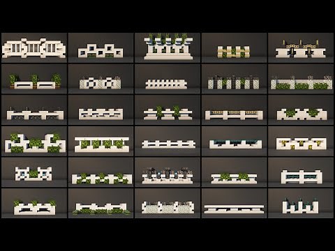 30 Minecraft Quartz Wall & Fence Design Ideas For Your Modern House