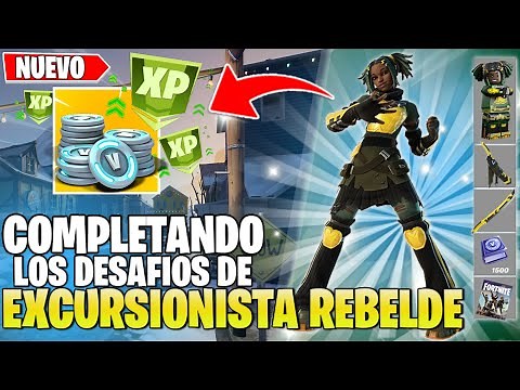 💰 Como HACER los DESAFIOS de EXCURSIONISTA REBELDE para GANAR 1500 PaVos Fortnite Salvar el Mundo