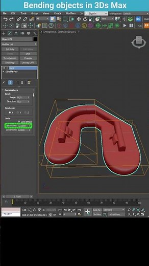 Bending 3D Objects in 3ds Max – Flexible Sofa Modeling Tutorial #shorts #3dsmax #bending