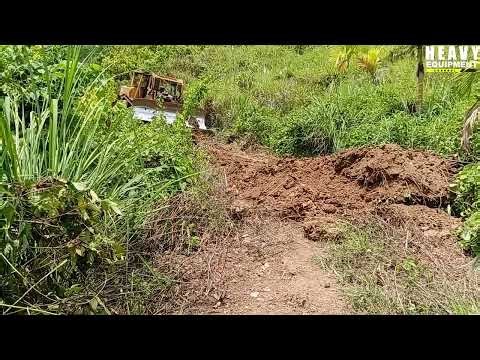 Excellent Work by Caterpillar D6R XL Bulldozer Operators Working to Smooth Roads on Plantations