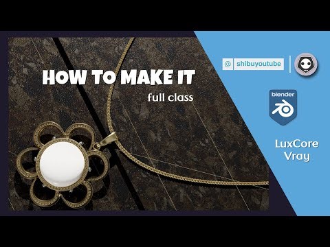 3D Jewellery Modeling | Shading | Visualization | Blender LuzCore | Vray
