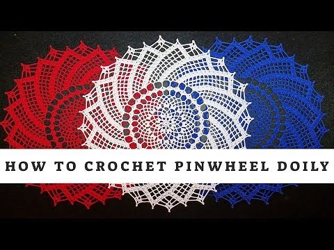 How to crochet Pinwheel doily