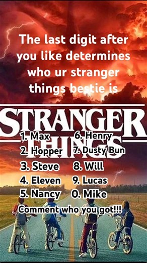 Who is ur stranger things best friend? #strangerthings