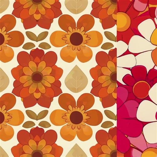 70s Groovy Digital Paper: Seamless Retro Pattern Collection (PNG) - Etsy