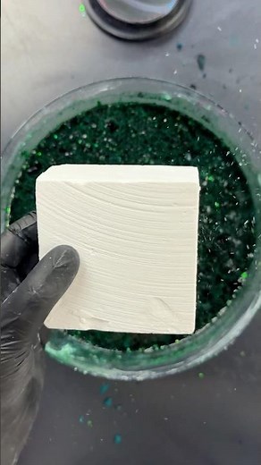 Green Chalk Explosion! #asmr