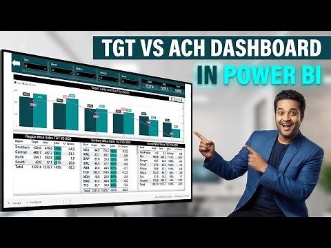 How to Create a Target vs Actual Sales Dashboard in Power BI | DAX & Data Modeling