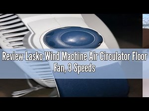 Review Lasko Wind Machine Air Circulator Floor Fan, 3 Speeds, Pivoting Head for Large Spaces, 20", 3