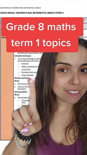 Grade 8 Maths Term 1 Topics Explained