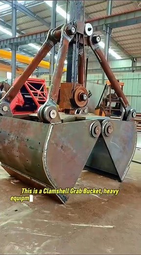 Clamshell Grab Bucket | Heavy Construction Machine for Materials.!