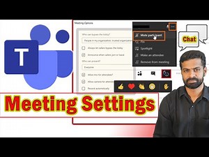 Teams Meeting options, settings & permissions | Disable & Enable Mic, Camera, Chat & Reactions