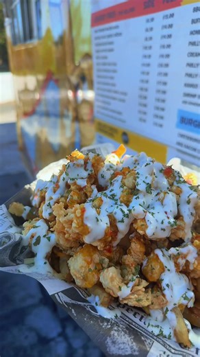 Let’s get into these Mango Habanero Ranch Chicken and Conch loaded fries #FriesWithBenefits #bahamiantiktok🇧🇸 #followme #fyp #10KAndTasty