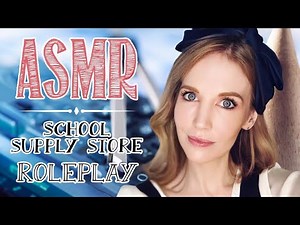 ASMR School Supply Store Roleplay | Softly Spoken with typing and school supply sounds