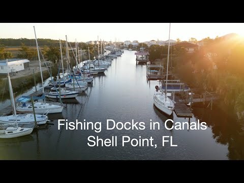 Fishing Docks in Canals Shell Point,FL