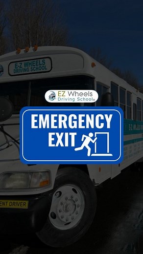  Ready for an exit strategy? Learn all about bus emergency exits with us! Link to Full Video: https://youtu.be/ZusMayhY76o #EZwheels #EZwheelsnj #EZwheelsdrivingschool #CDLtraining #forklifttraining #bustraining #truckdrivertraining #busdrivertraining #forkliftcertificate | E-Z Wheels Driving School | Facebook