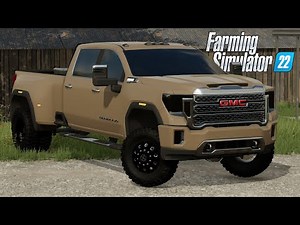 FS22 - 2020 GMC Sierra DENALI 3500 - Car Mod for Farming Simulator 2022 ROLEPLAY Download