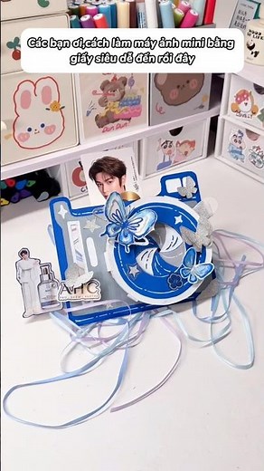 How to make a paper camera super easy #diy #desksetup #handmade #viralvideo #minidiy #shorts #fypシ゚